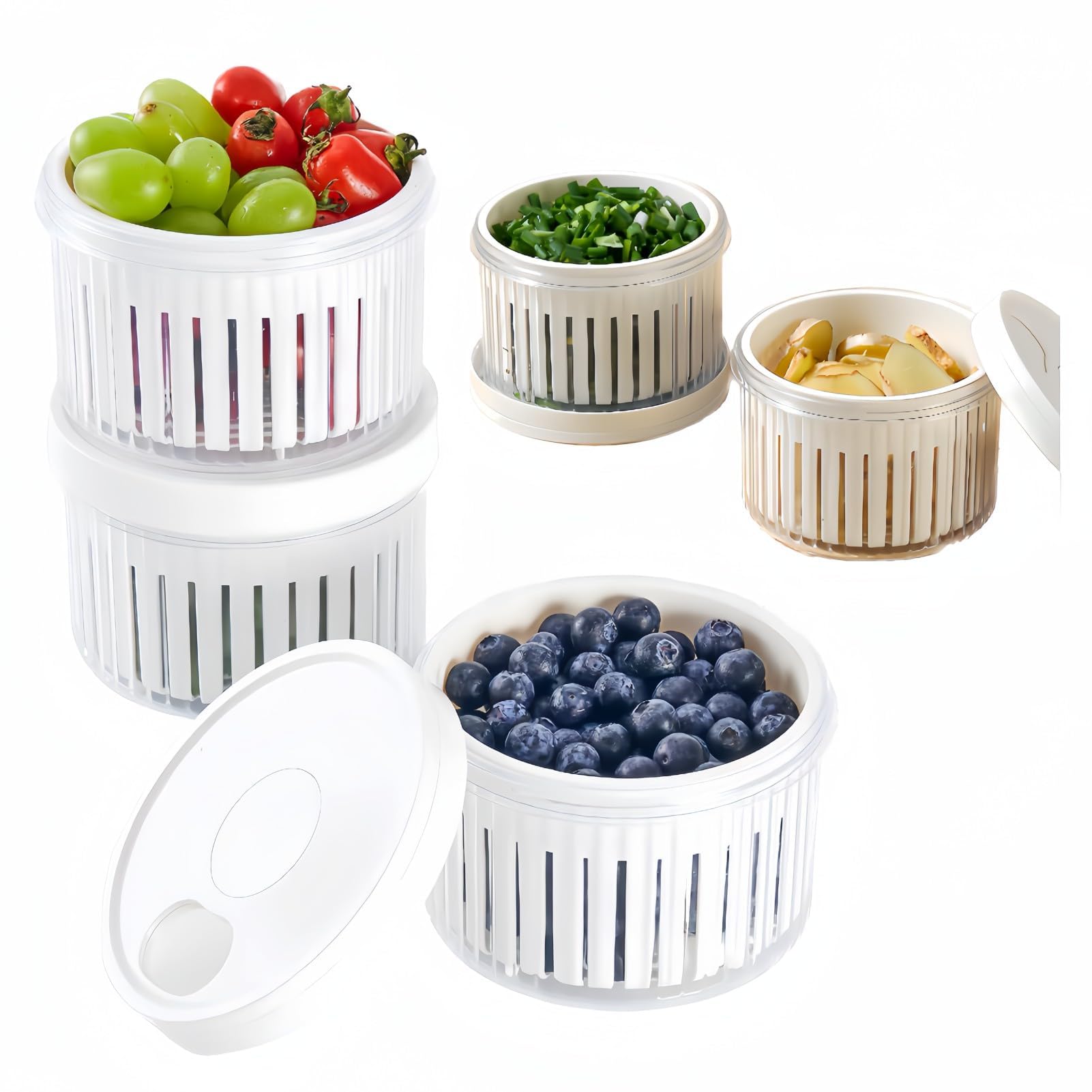 KAFUN 3Pack Berry Containers For Fridge,Berry basket,Berry Storage ...