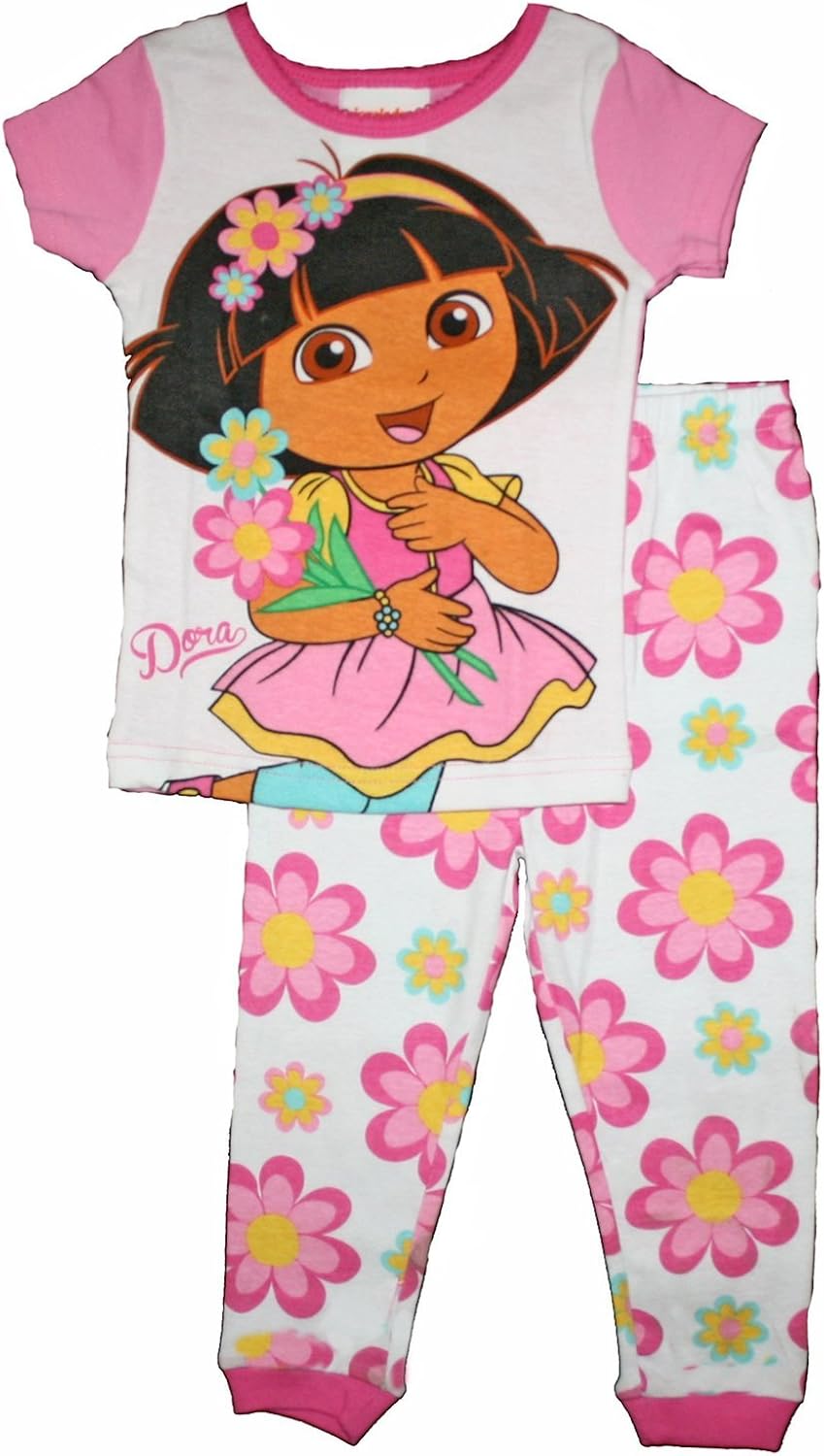 Amazon.com: Dora the Explorer Toddler Girls Cotton Pajama Set (4T ...