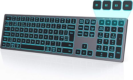 Seenda Illuminated Wireless Keyboard for: Amazon.co.uk: Electronics