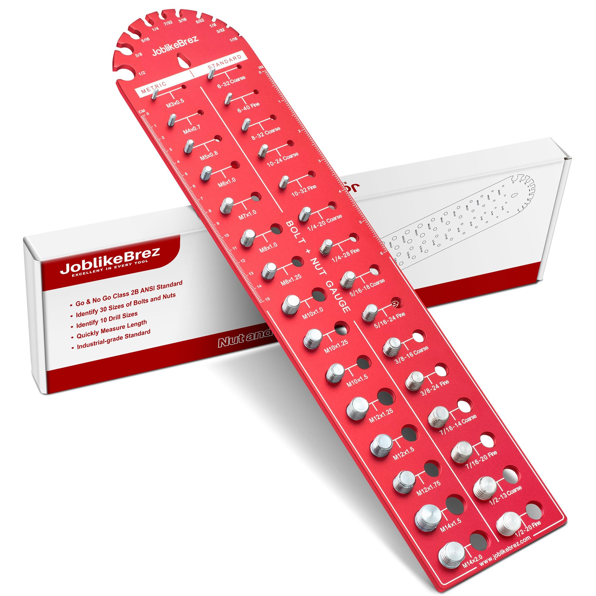 Mua Thread Checker, 30 Nut and Bolt Thread Checker, Bolt Size and ...