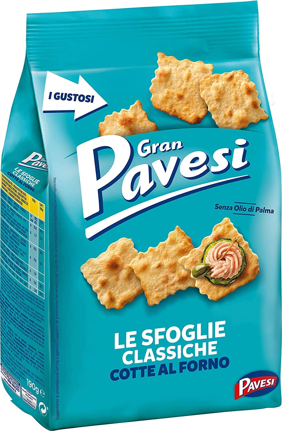 From Italy Barilla Gran Pavesi Sfoglie Crackers Gran Pavesi Le Sfoglie ...