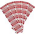 Amazon.com: 2 "x3" Fragile Shipping Stickers 300 pcs Sheets Colored ...