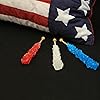 Extra Large Rock Candy Sticks: 6 USA Lollipops - Red - White - Blue ...