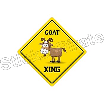 Amazon.com : Caution Attack Goat Sign : Yard Signs : Garden & Outdoor