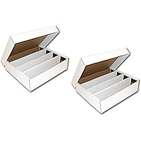 Amazon.com: BCW Shoe 2 Row Storage Box (1600 Ct.) - Corrugated ...