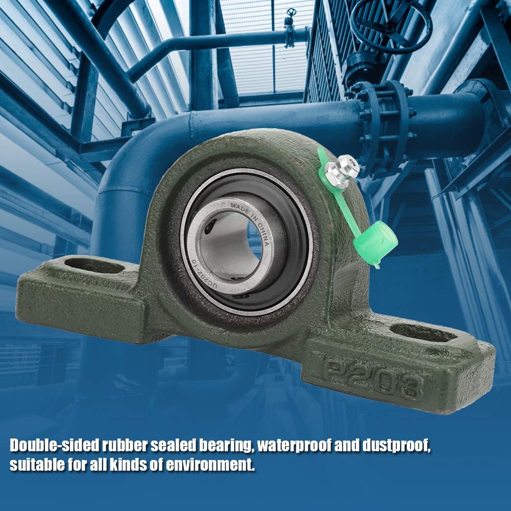 Bearings Steel Pillow Block Bearing for Various Machines 2 Pcs/Set ...
