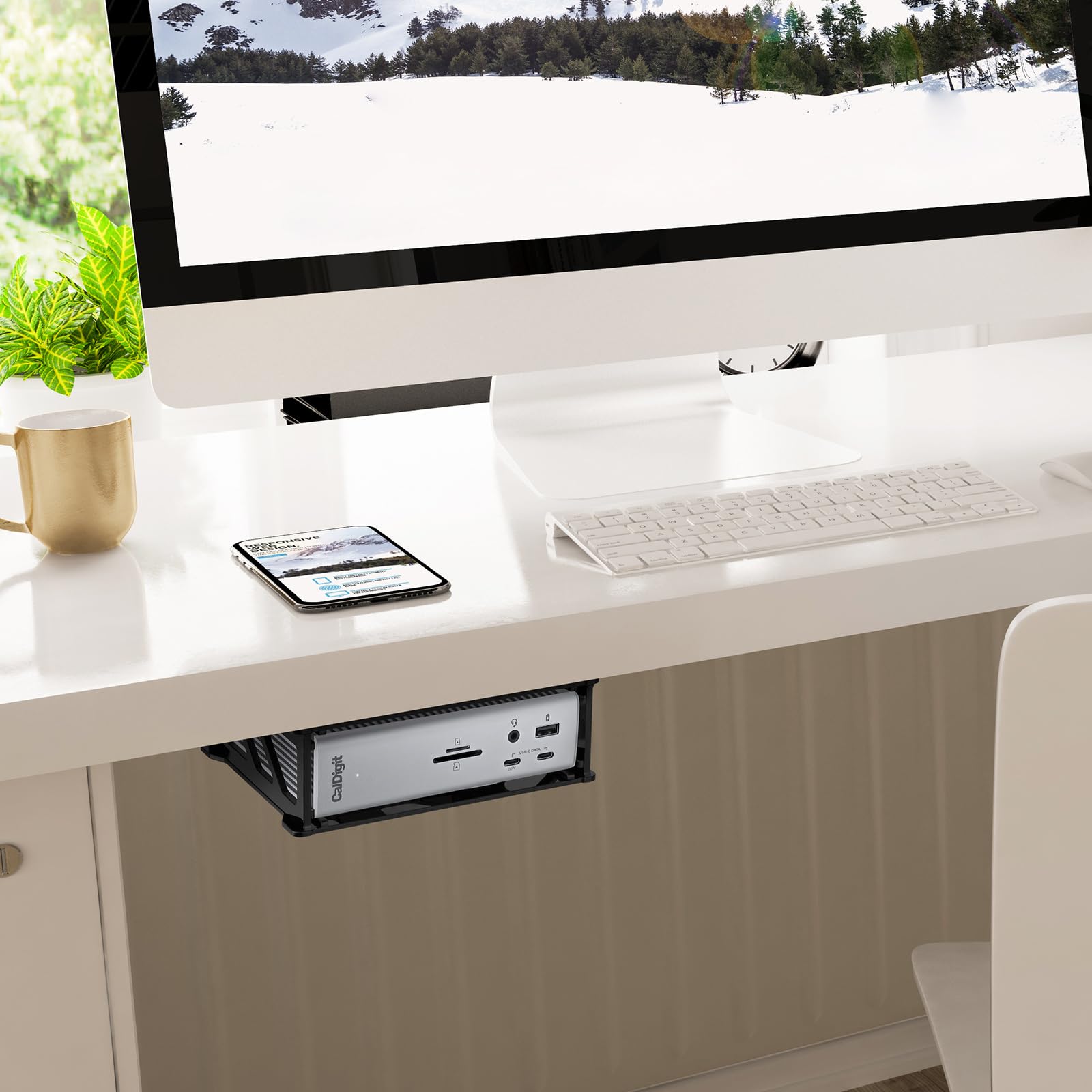 Mua CaSZLUTION Wall Mount and Under Desk Holder for CalDigit TS4 ...