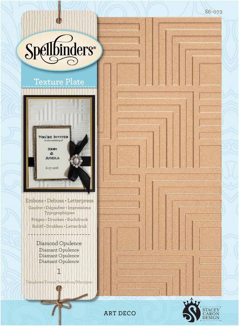 Spellbinders Texture Plate Diamond Opulence – BigaMart