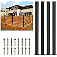 Amazon.com : 45" Fence Posts Aluminium Alloy Fence Post, 4 Pack Line ...