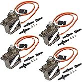 Miuzei 10 Pcs 9G SG90 Micro Servo Motor Kit for RC Robot Arm/Hand ...