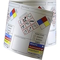 Amazon.com: GHS Stickers SDS OSHA Labels for Chemical Safety Data Write ...