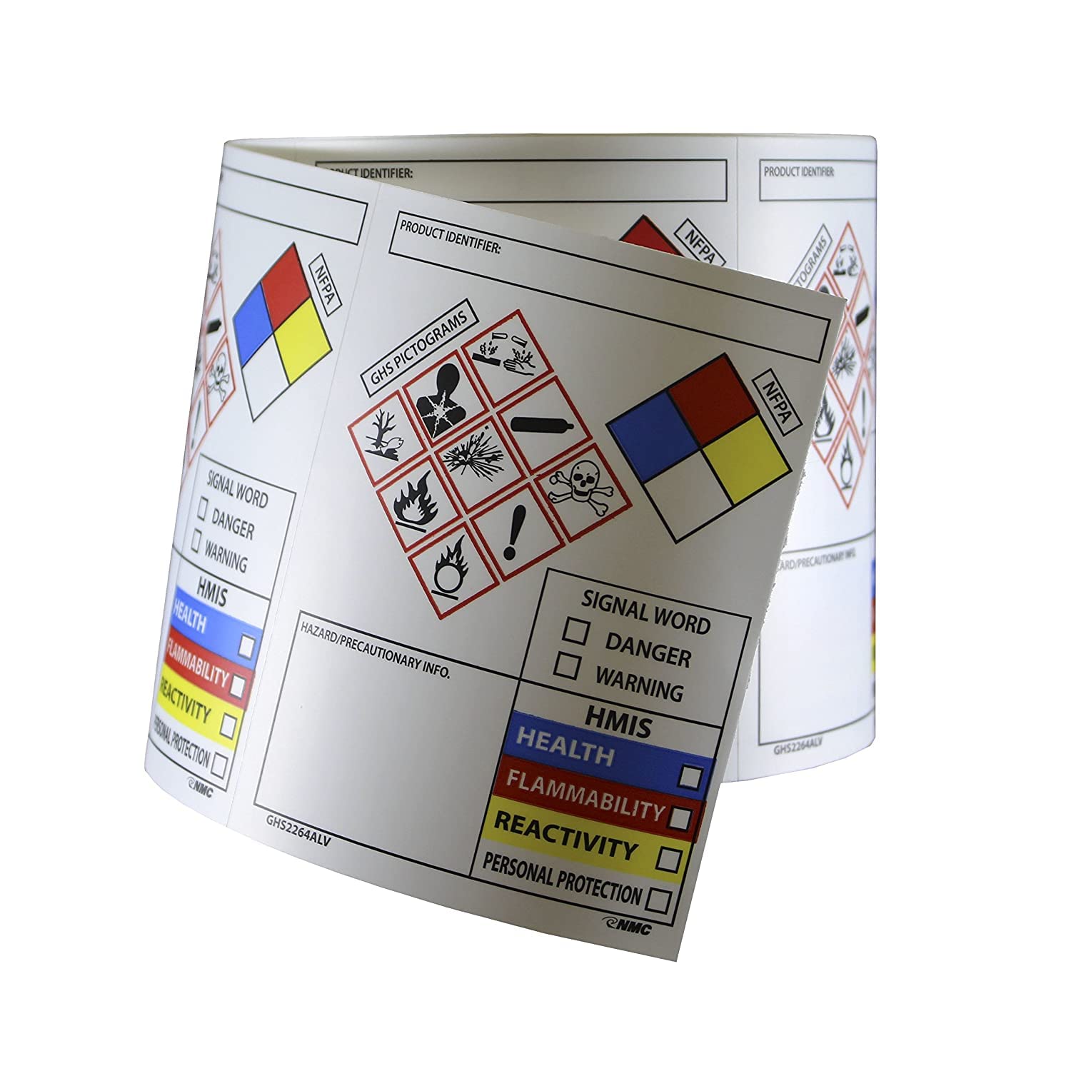 Mua NMC Roll of 250 4" x 3" GHS Secondary Container Labels, Pressure ...
