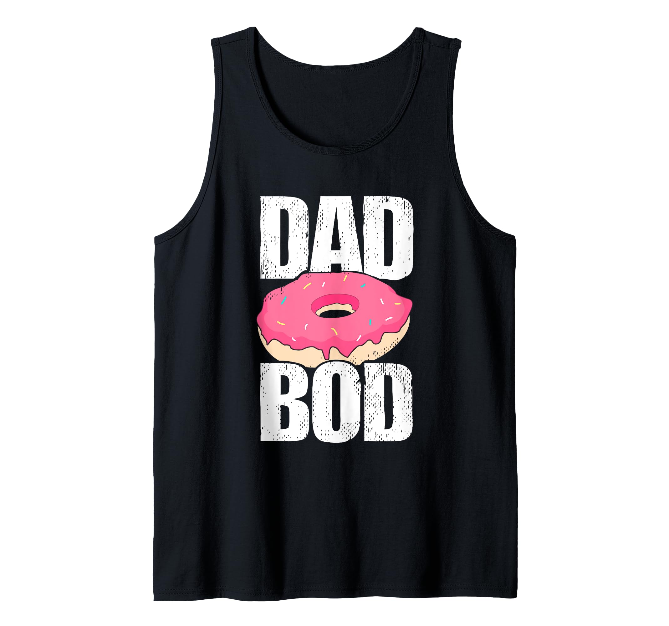 Mens Dad Bod Funny Donut Tank Top (SIZE UNKNOWN) for sale | North Las ...