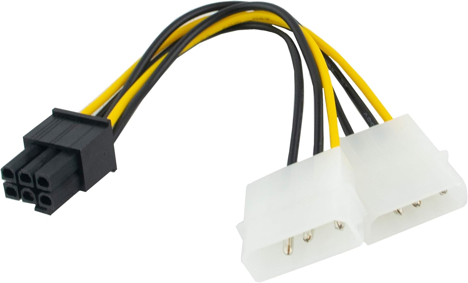 I-CHOOSE LIMITED Internal 15cm Power Molex 4-Pin Splitter Cable Lead ...