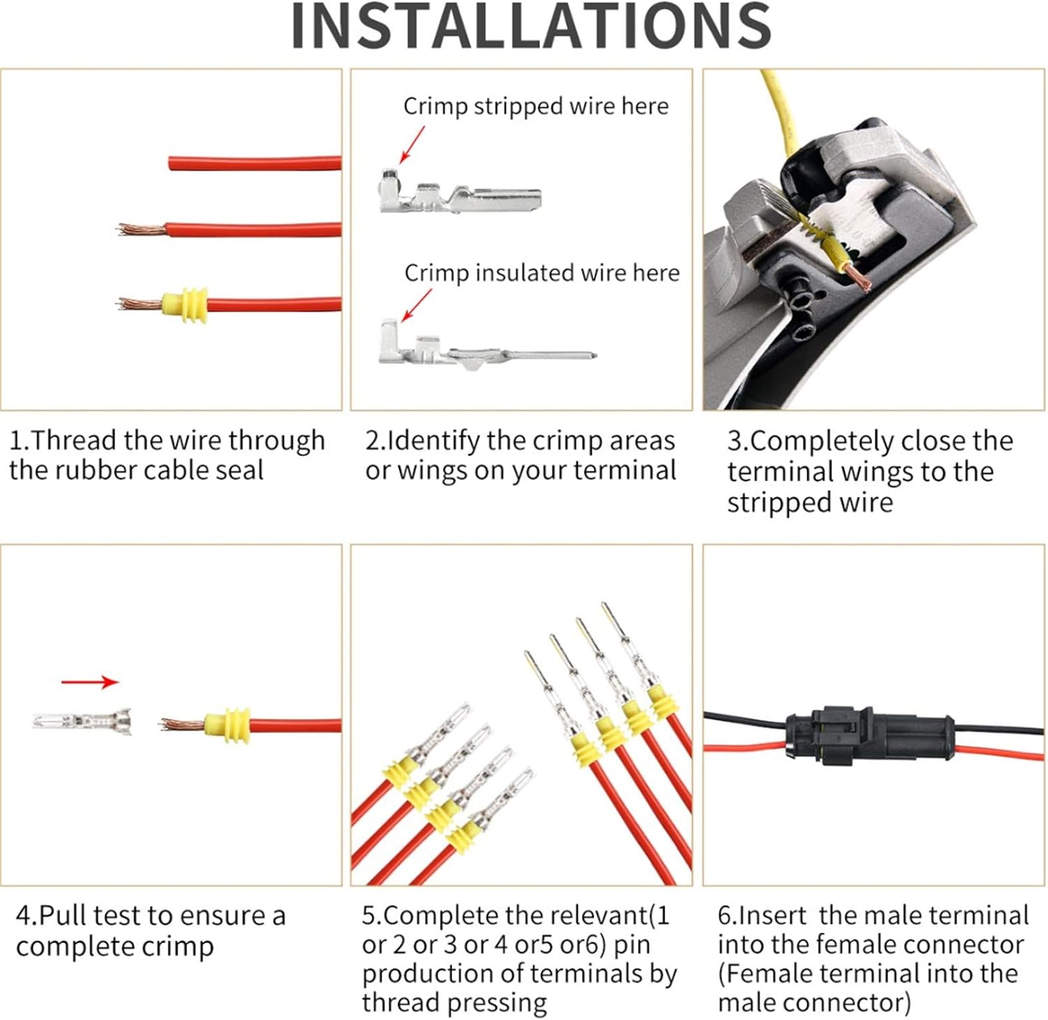 Set 240 piese terminale , mufe pini 1/2/3/4/5/6 , conectori ...