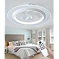 Amazon.com: HUMHOLD 22" Low Profile Ceiling Fans with Lights and Remote ...