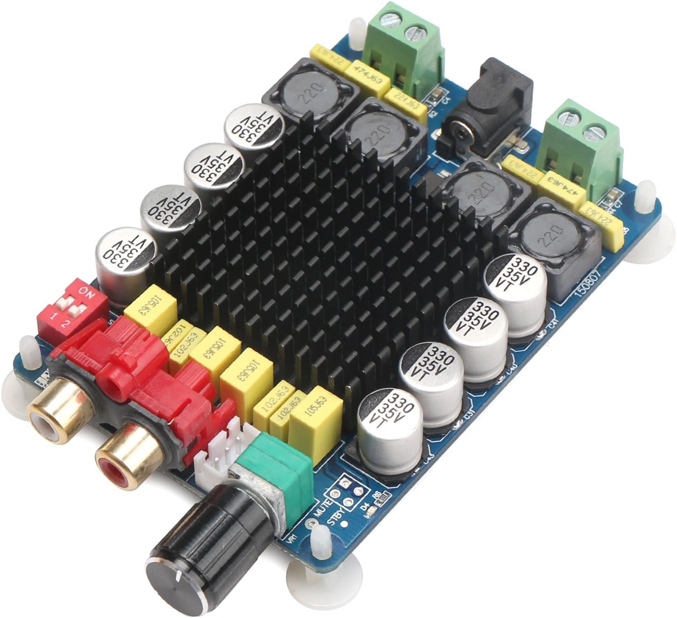 DROK® TDA7498 Digital Power Amplifier Board 100W + 100W Binaural Stereo ...