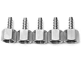 Amazon.com: LTWFITTING Bar Production Stainless Steel 316 Barb Fitting Coupler 1/2" Hose ID x 1/ ...