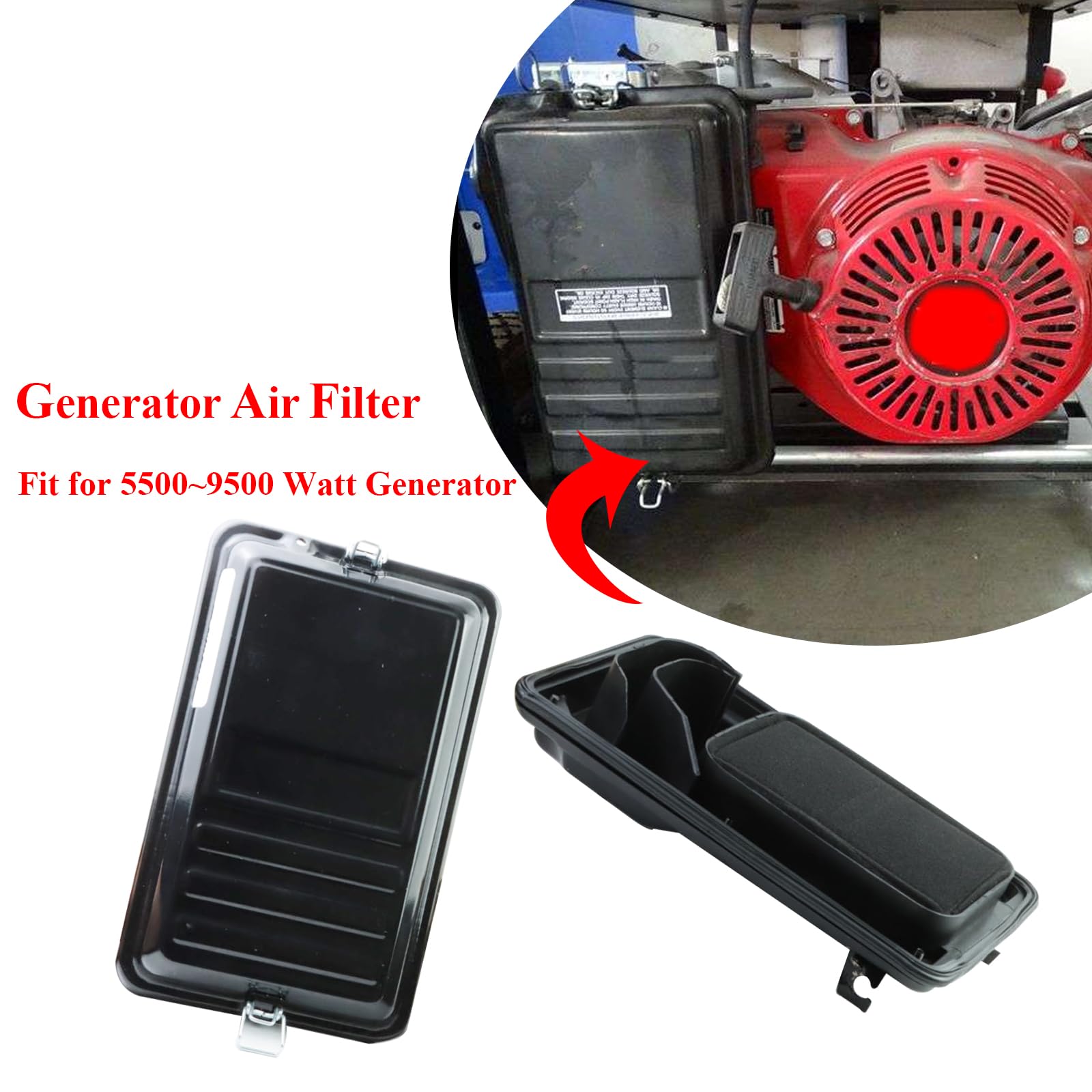 Mua 420cc Generator Air Filter/Air Housing Filter Assembly for 5500 ...
