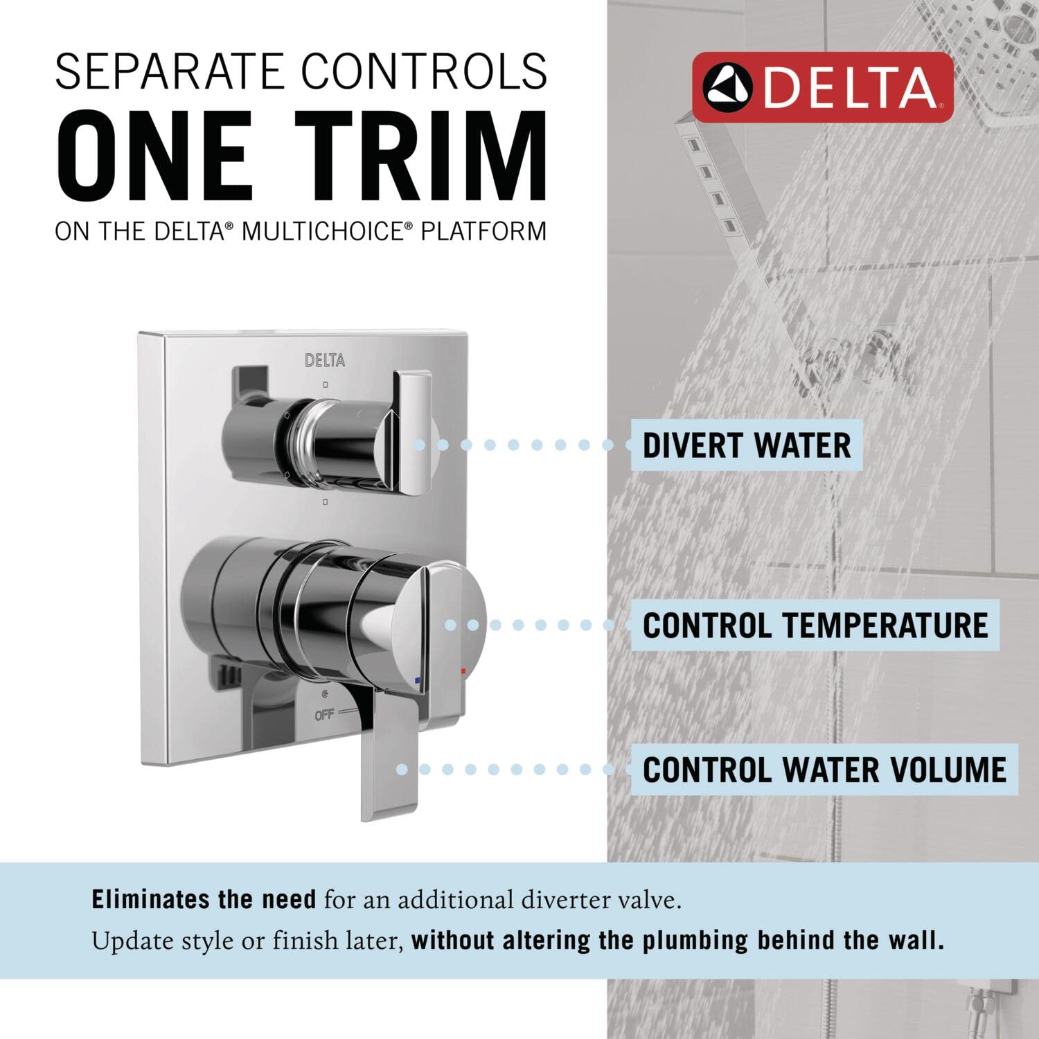 Mua Delta Faucet Ara 17 Series 6-Setting Integrated Diverter Valve Trim ...