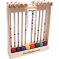 Amazon.com: AmishToyBox.com Deluxe Croquet Game Set - 8 Player - with ...