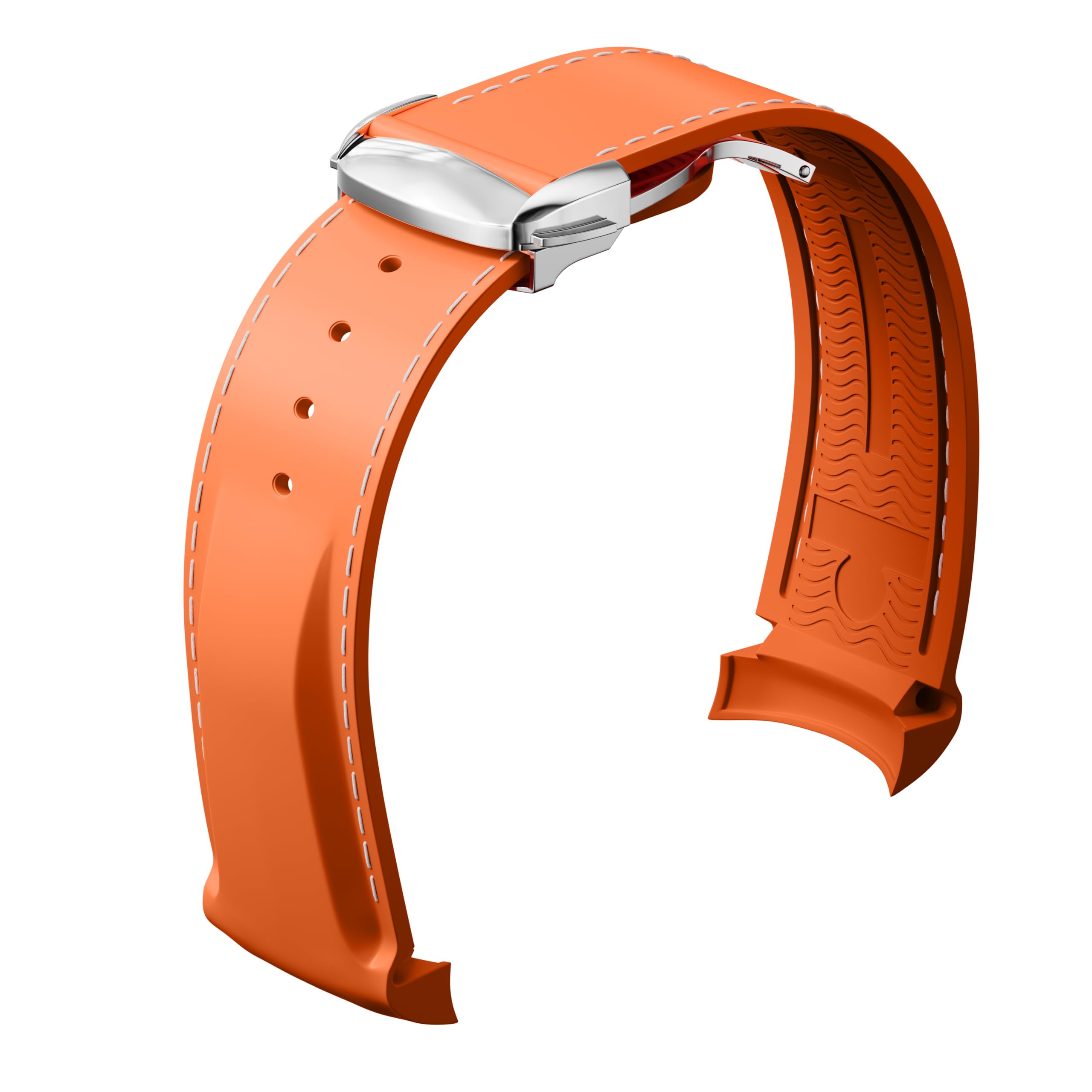 Bands for Omega Seamaster Watch?Curved End Rubber Strap Compatible with ...
