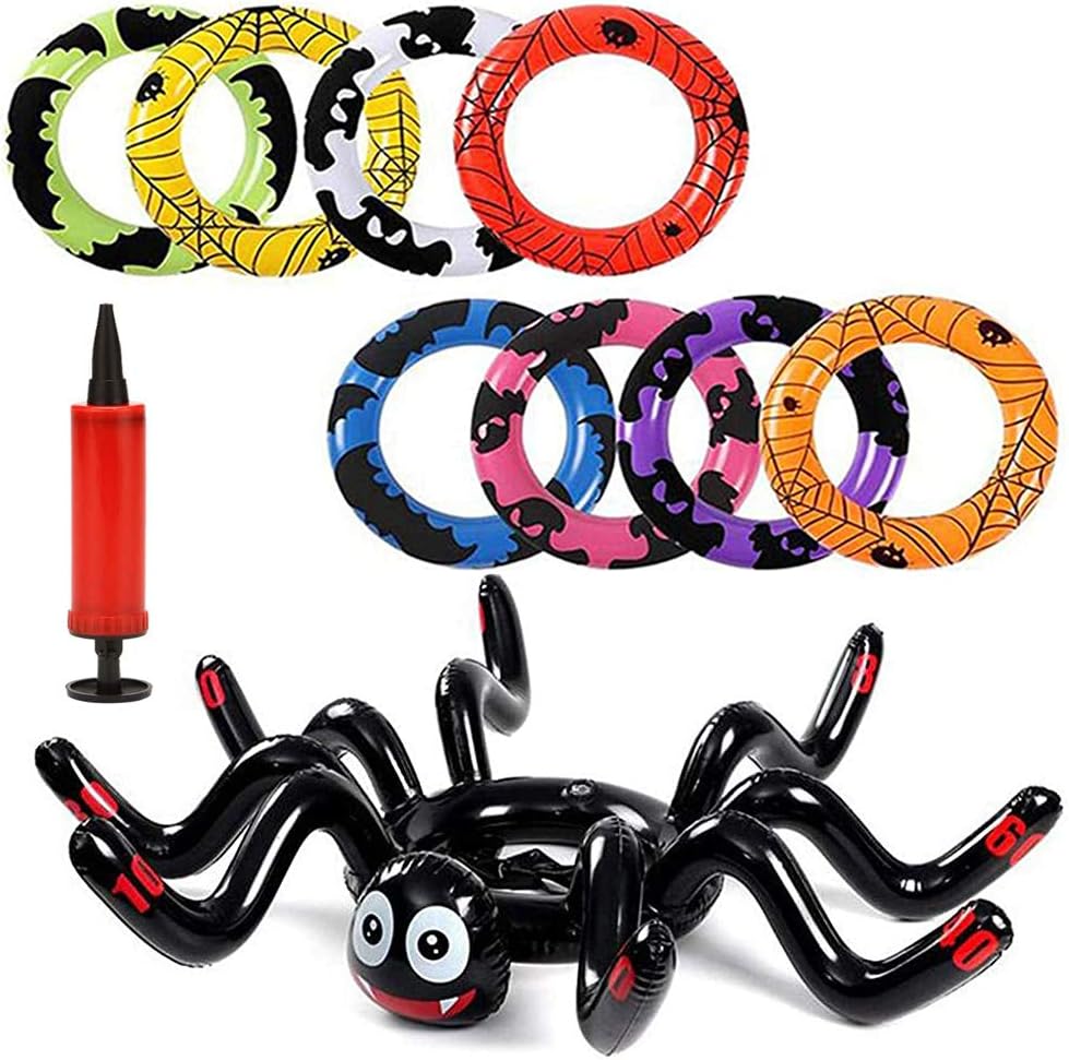 Halloween Ring Toss Game BESTZY Inflatable Spider Ring Toss Game Rings ...