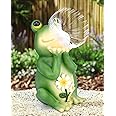 Amazon.com: FREECUBE Solar Frog Garden Statue, Frog Garden Statue for ...