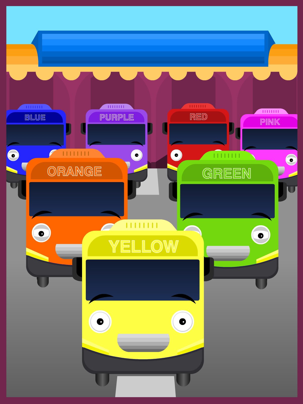 Amazon.com: Colorful Buses for Children to Learn Colors : Vu Ngoc ...
