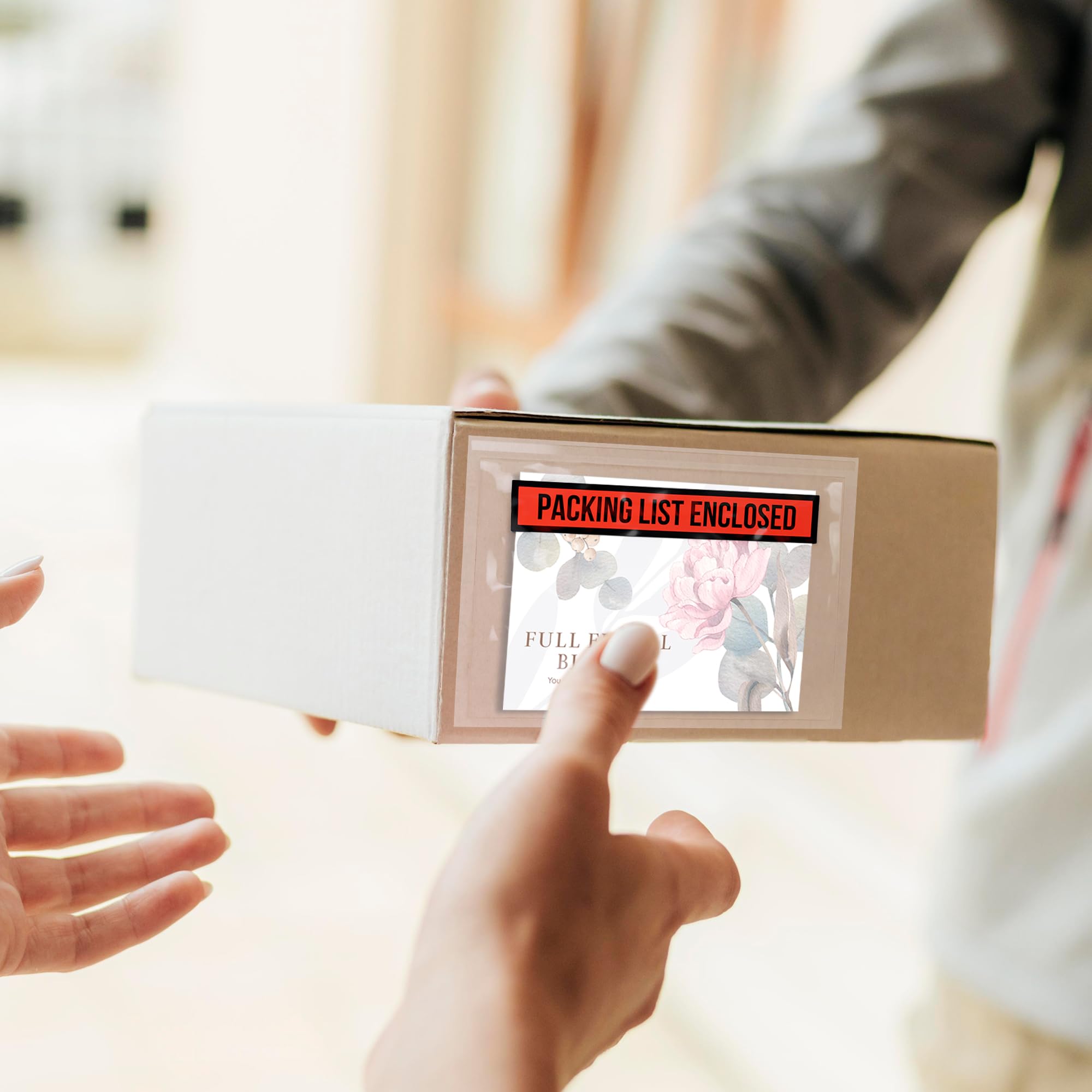 Mua ABC Packing List Enclosed Pouches 7 x 5 Inch. 100 Pack Clear, Red ...