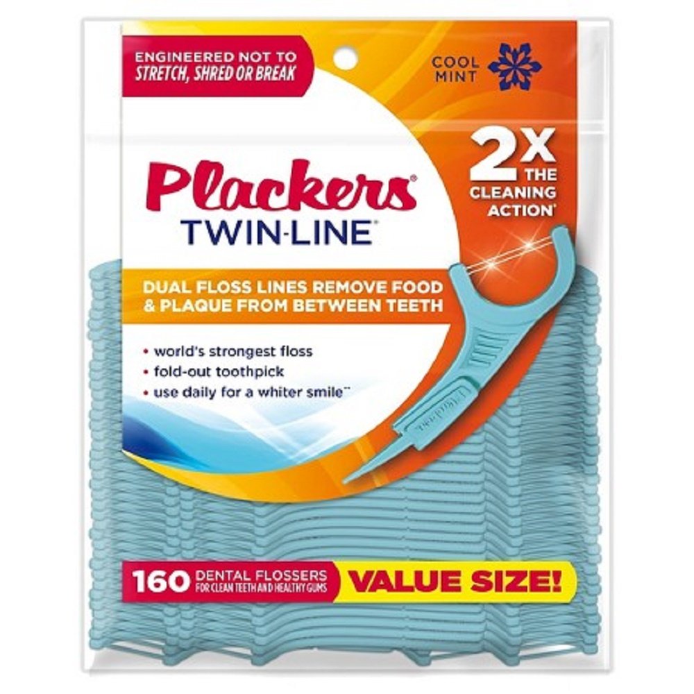 Amazon.com : Plackers Twin-Line Dental Flossers : Flossing Products ...
