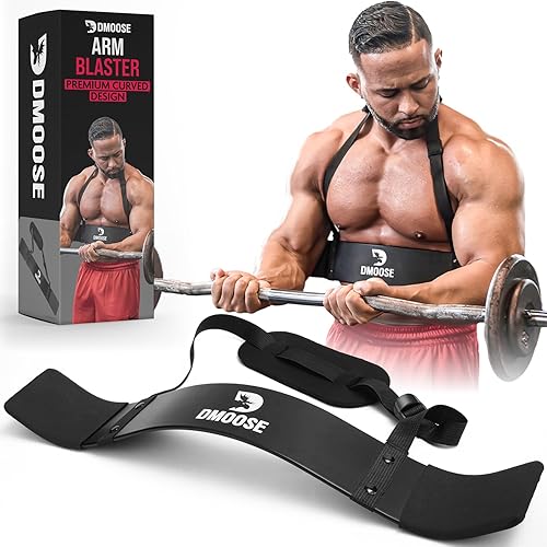 DMoose Fitness Arm Blaster for Biceps & Triceps, Premium Neck Padding ...