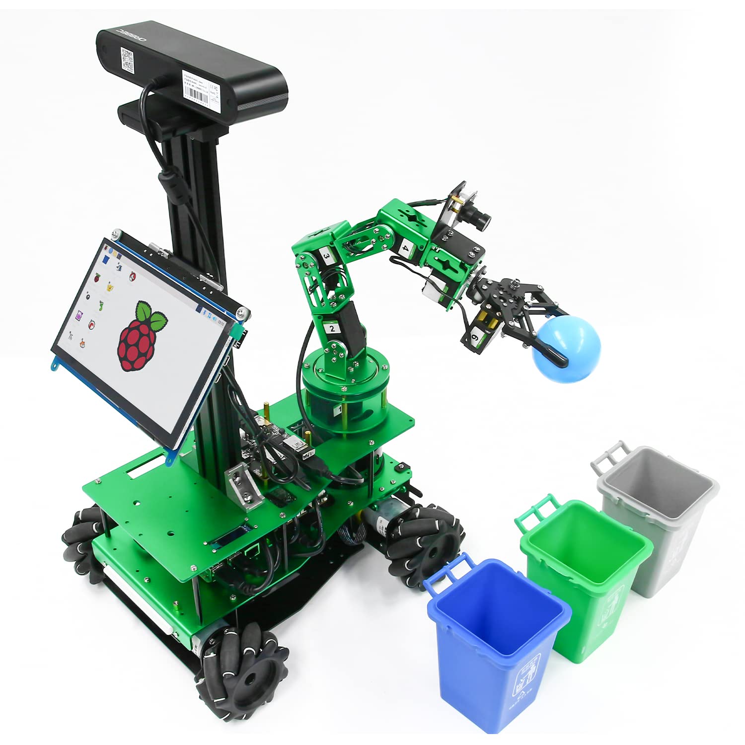 Mua Yahboom AI Robots for Adults with Raspberry Pi 4B Switchable Dual Cameras Visual Grab Robot ...