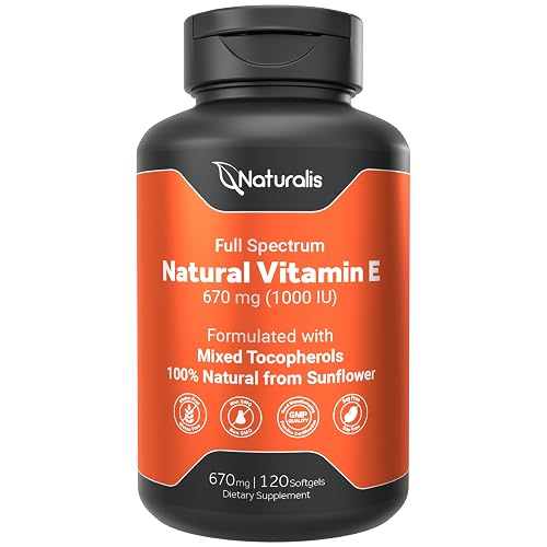 Naturalis Sunflower Vitamin E 670mg (1000 IU) with Mixed Tocopherols ...
