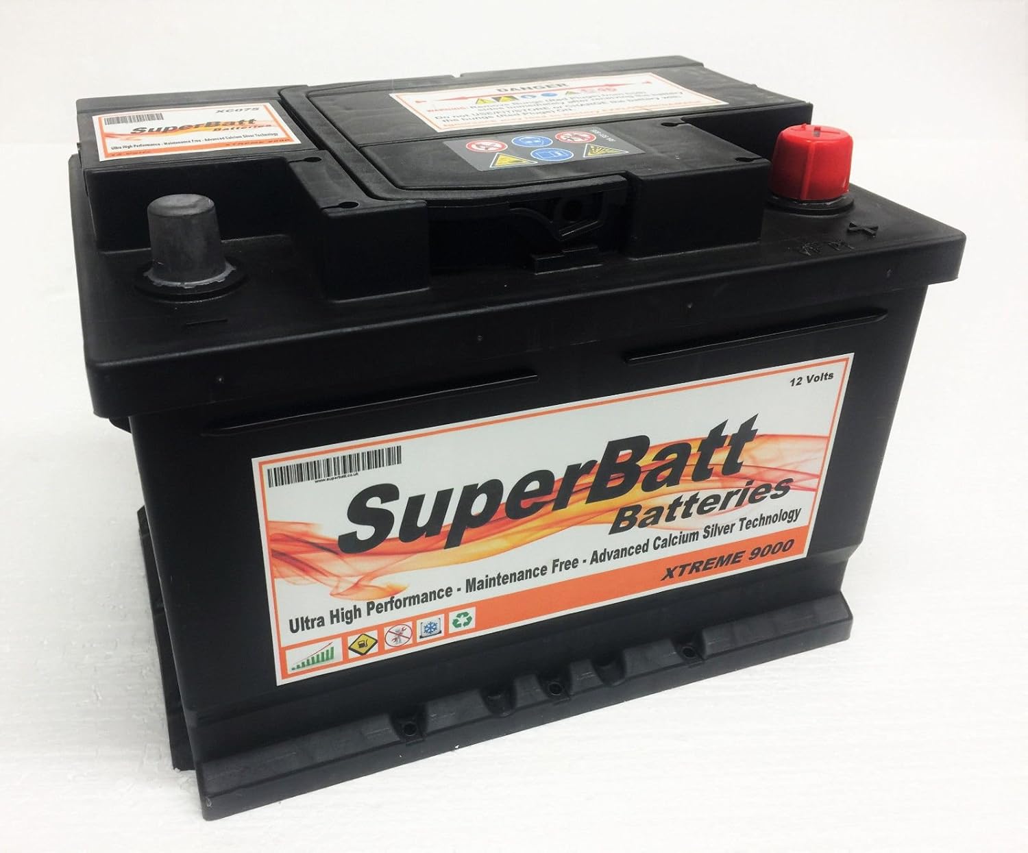 SuperBatt XC075 (TYPE 075) Car Battery - 12V 60AH 600A: Amazon.co.uk: Car & Motorbike