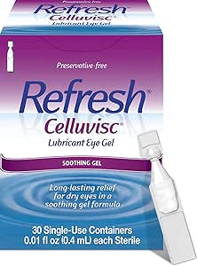 Amazon.com: Refresh Celluvisc Lubricant Eye Gel Drops, Single-Use ...