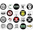 Amazon.com: Generic 20 x Pop Punk pins button set of 20 1""inch (25mm ...