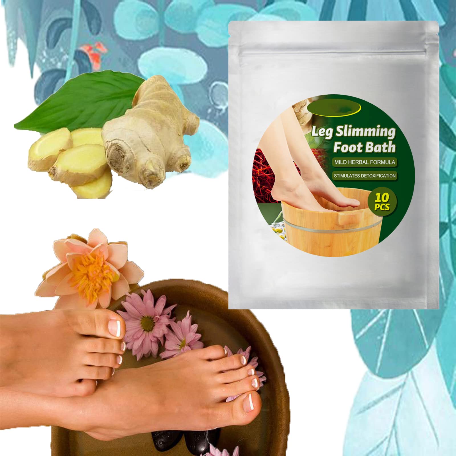 Mua Lymphatic Drainage Ginger Foot Soak, Leg Slimming Foot Bath Ginger ...