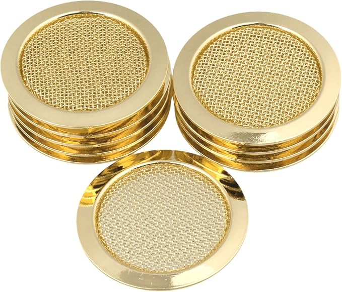 Amazon.com: lovermusic Gold Guitar Sound Hole Cover Inserts Screen ...