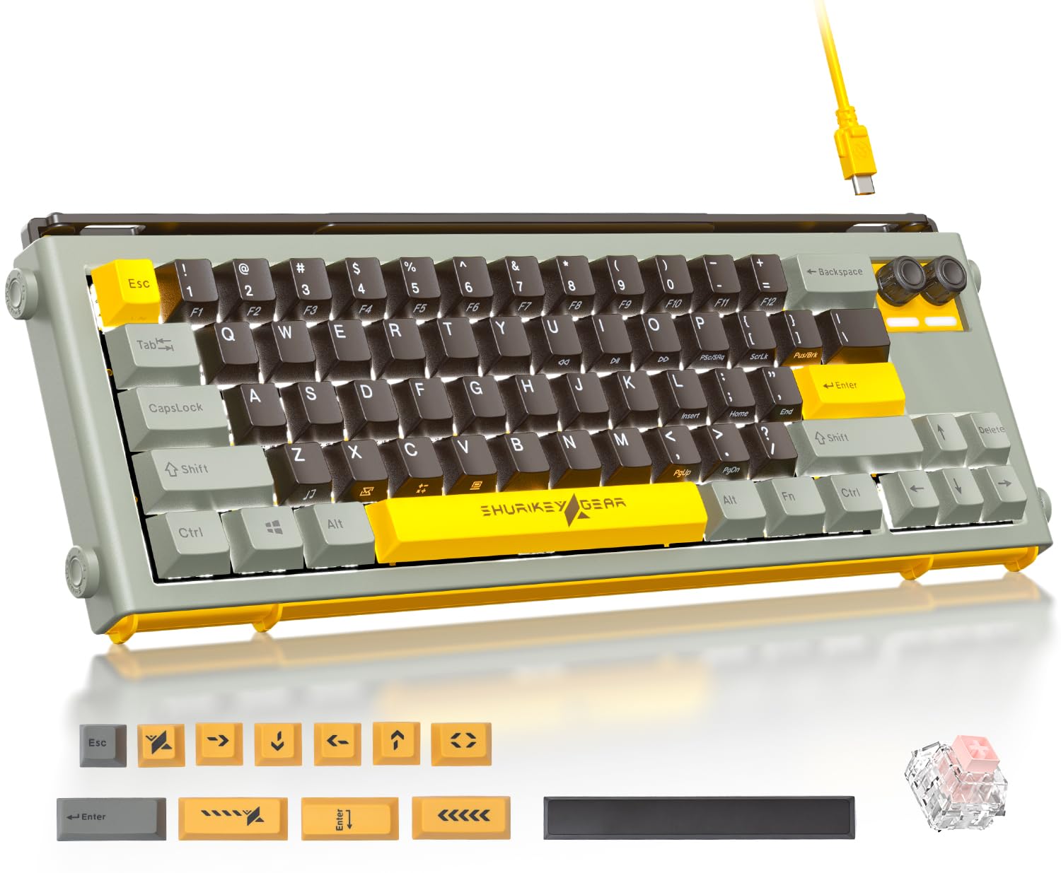 Mua SHURIKEY GEAR 65% Mechanical Gaming Keyboard, Varmilo EC V2 Sakura ...