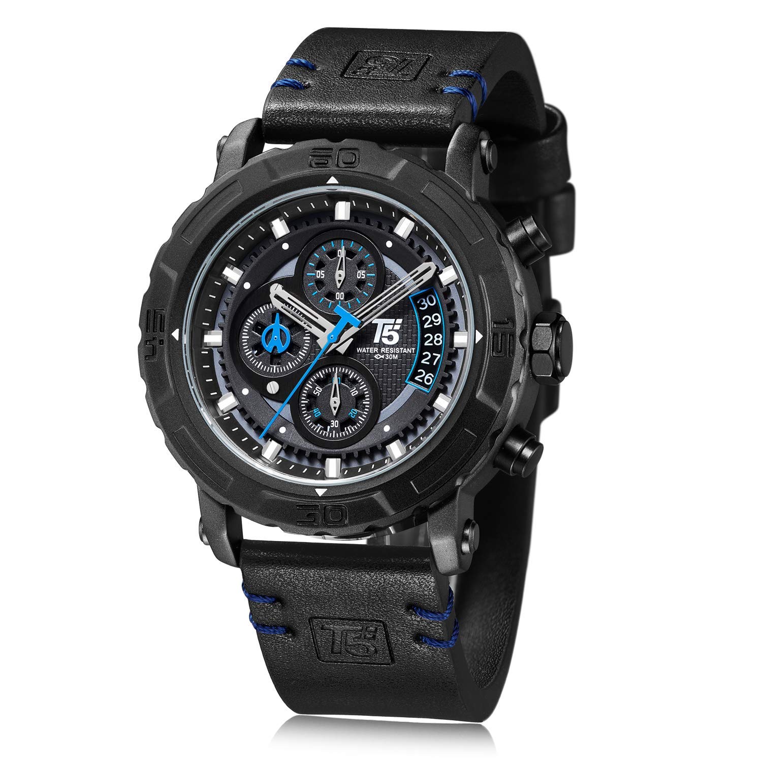 Buy T5-3590 Black Analog Chronograph Sports Watch at Amazon.in