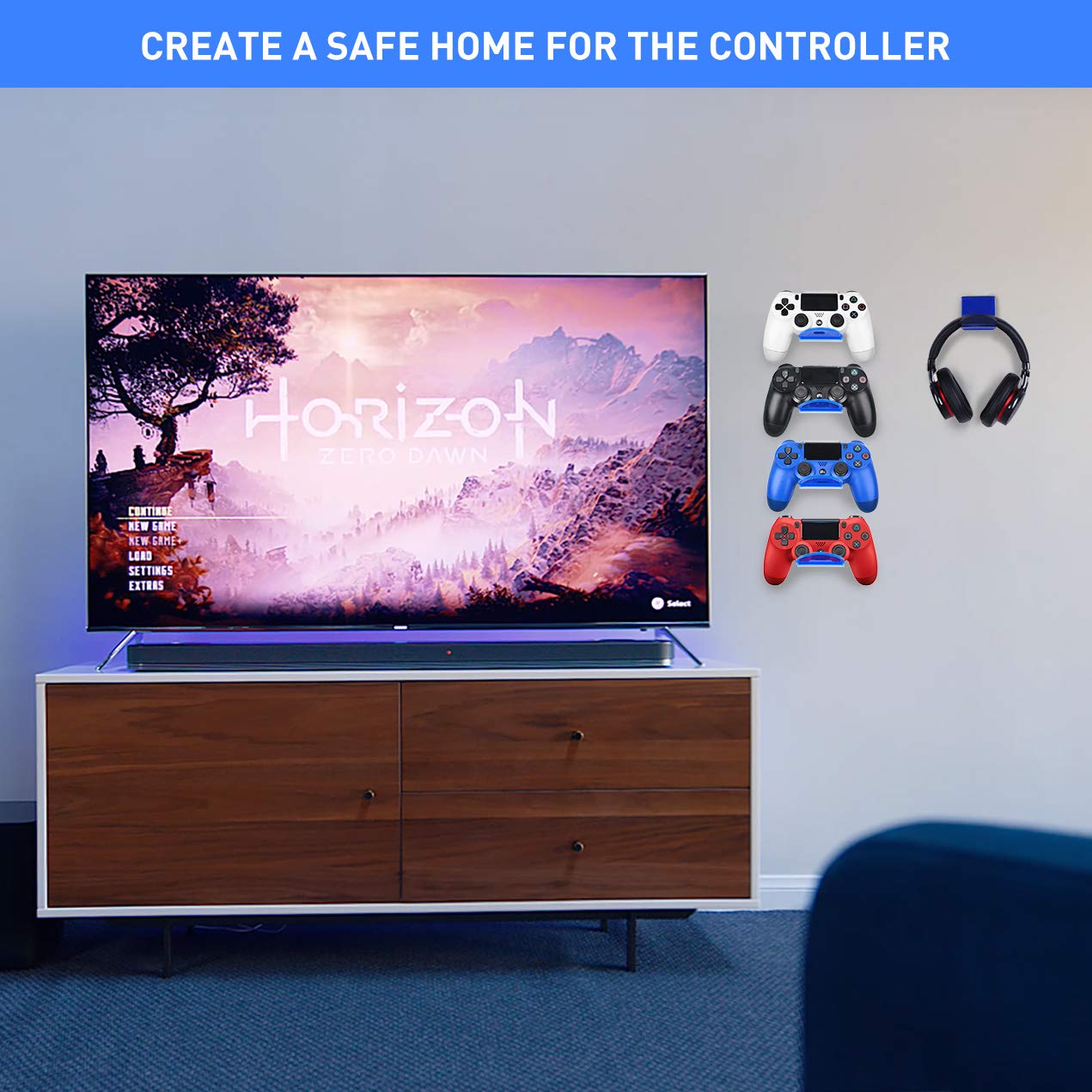 Mua OAPRIRE Universal Controller Holder Wall Mount 2 Pack, Acrylic ...