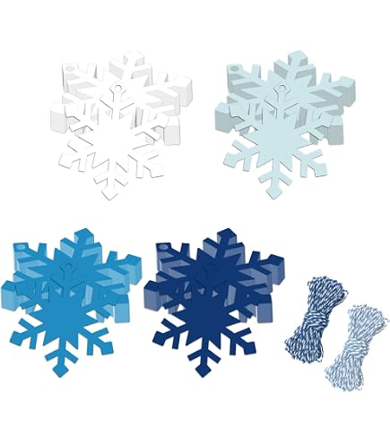 Etiquetas De Regalo Con Forma De Copos De Nieve Making Magic By Tracy: