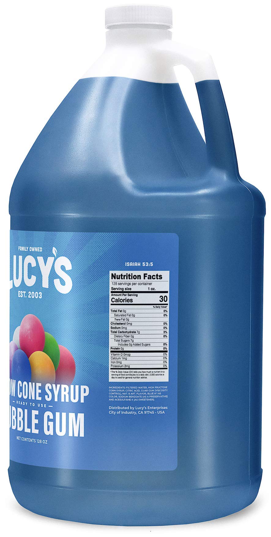 Mua Lucy's Family Owned - Shaved Ice Snow Cone Syrup, Bubble Gum - 1 ...