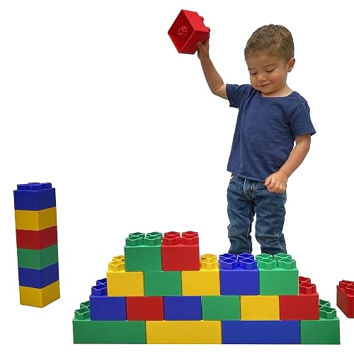 Kids Adventure Jumbo Blocks Large Building Blocks, 72 pc, Red,blue ...
