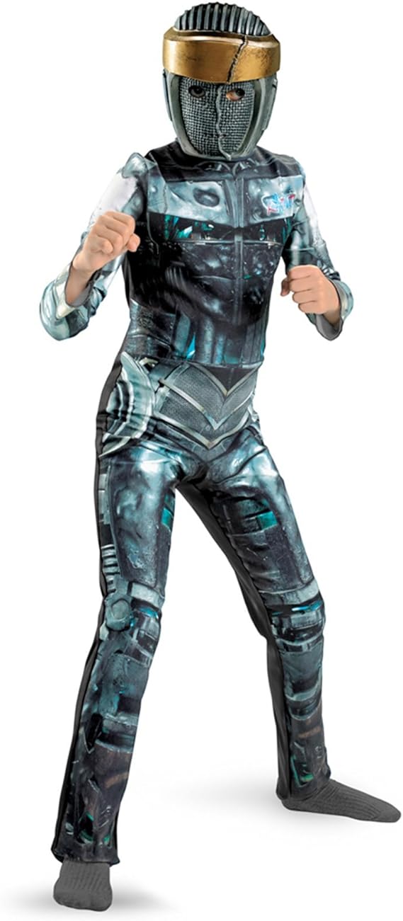 Disguise Real Steel Movie Atom Deluxe Costume, Blue/Silver, Medium ...