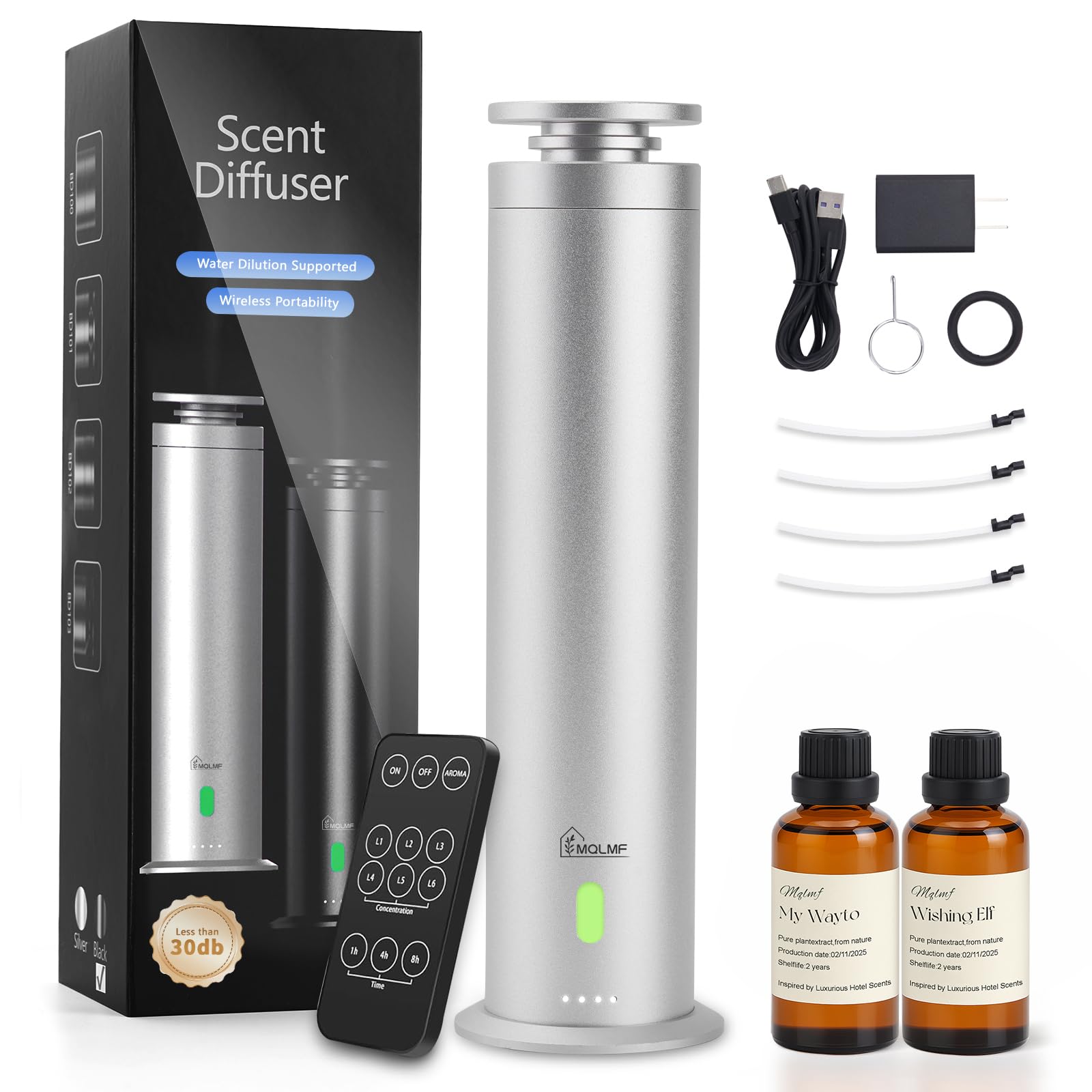 MQLMF Hotel Collection Diffuser Machine,Waterless Essential Oil Diffuser,1000 Sq Ft,Whisper ...