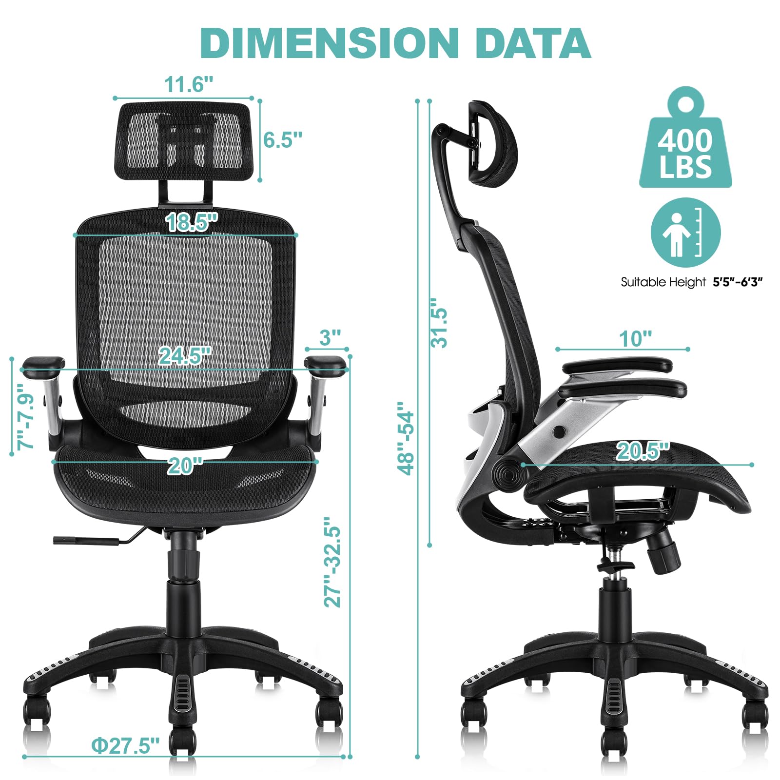 Mua GABRYLLY Ergonomic Office Chair, High Back Home Desk Chair with ...