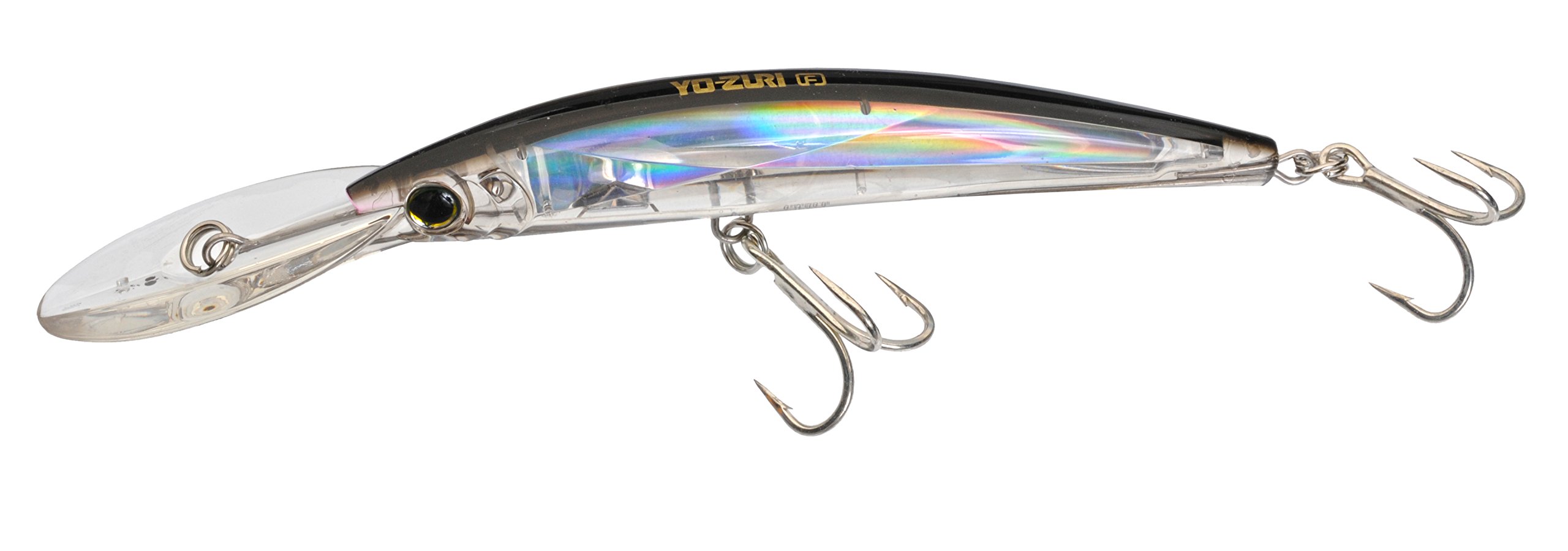 Yo-Zuri Crystal 3D Minnow Deep Diver Lure, Silver Black, 6-Inch for ...