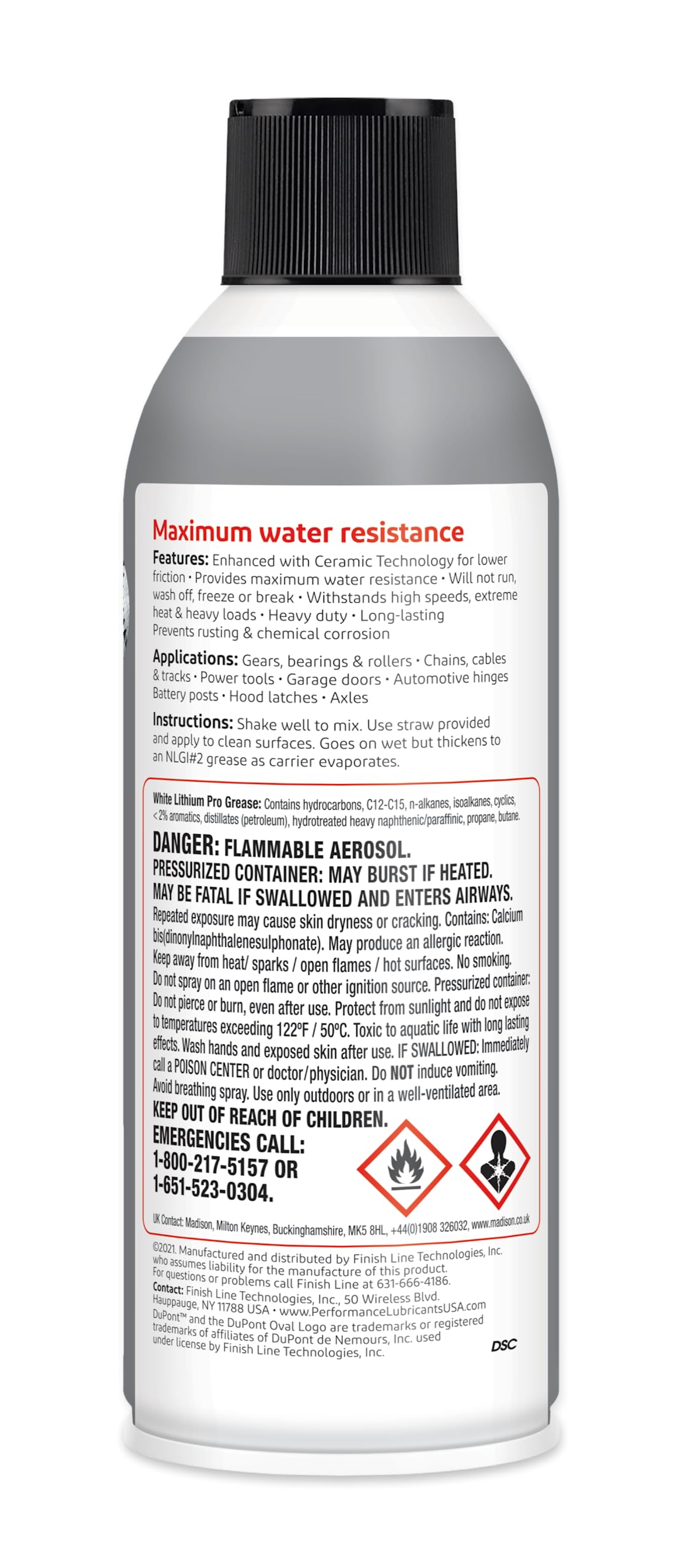 Mua DuPont Teflon White Lithium Grease Aerosol Spray, 10 Oz. trên ...